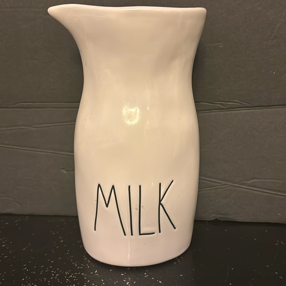 Rae Dunn | Dining | Rae Dunn Milk Pitcher White In Color With Black ...